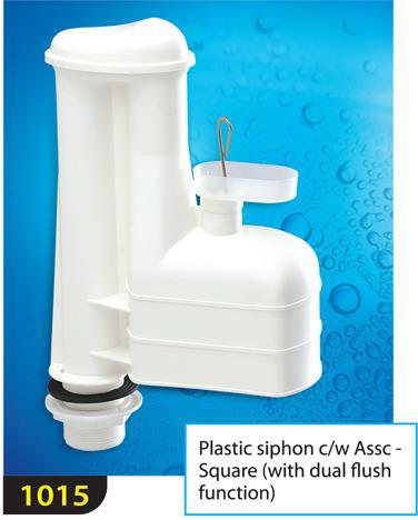 PLASTIC CISTERN SIPHON SQUARE TECHPLAS